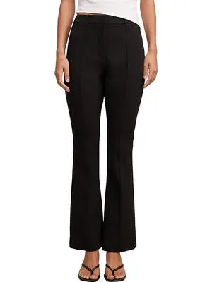 EVER NEW Melanie Pintuck Flared Leg Pants - Black