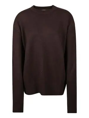 THE FRANKIE SHOP Rafaela Wool Oversized Sweater - Brown