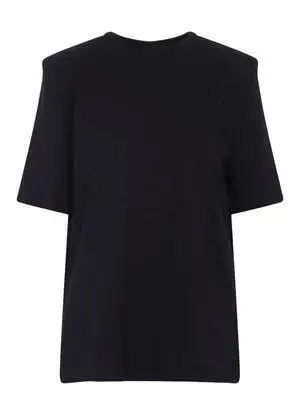 THE FRANKIE SHOP Carrington Cotton T-shirt - Black