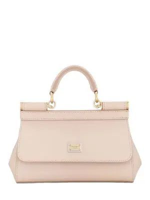 Dolce & Gabbana Sicily Small Leather Handbag - Pink