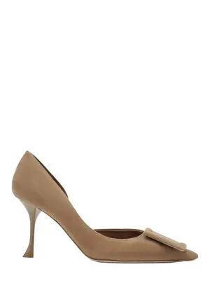 ROGER VIVIER Viv Ville Buckled Pumps - Beige