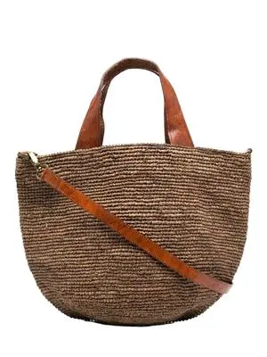 IBELIV Mirozy Raffia Shoulder Bag - Beige