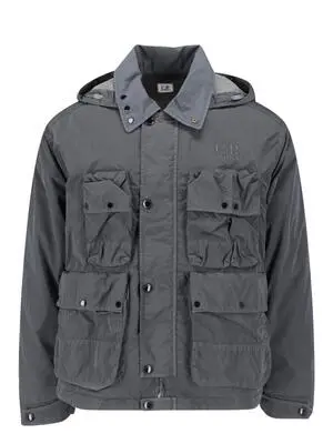 C.P. COMPANY Tech Polyamide Jacket With Hood - Black