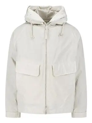 C.P. COMPANY 100% Polyamide Zip-up Jacket - Cream