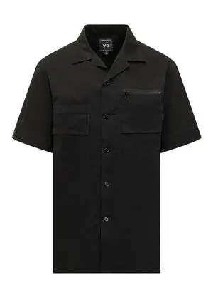 Y3 Essential Short Sleeve Shirt For - Black