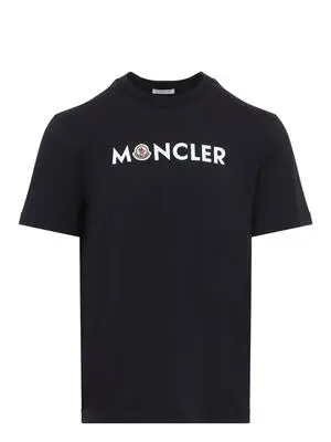 Moncler 100% Cotton T-shirt - Blue