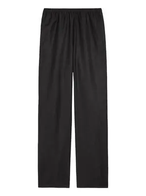 RÓHE Relaxed Straight-leg Wool Trousers - Black