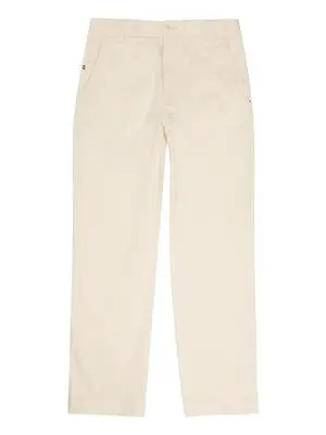 Moncler Straight-leg Stretch-cotton Trousers - Cream