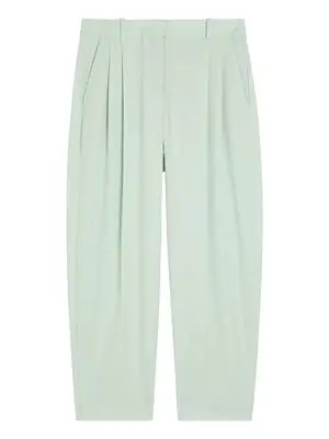 Stella McCartney Pleated Balloon-leg Wool Trousers - Light Blue