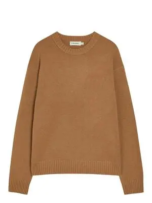 FRAME Cashmere Crew Neck Jumper - Camel