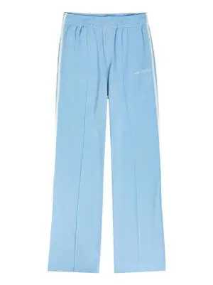 Casablanca Logo-embroidered Piqué Woven Track Pants - Light Blue