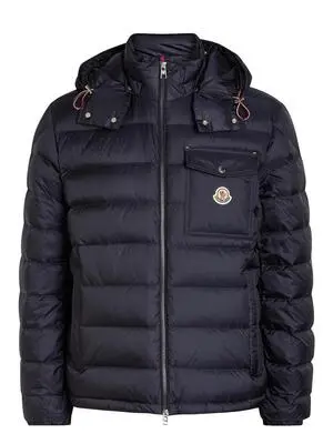 Moncler Verith Hooded Down Puffer Jacket - Dark Blue