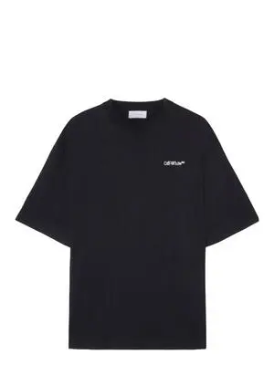 Off-White Tattoo Arrow Motif Crewneck T-shirt - Black