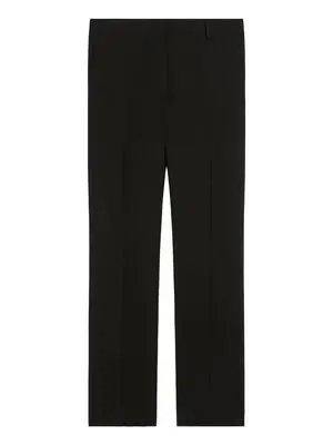 Max Mara Wool Tailored High-waisted Pants - Black