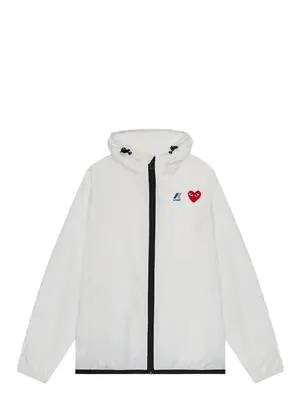 Play Comme Des Garcon Lightweight Hooded Jacket - White