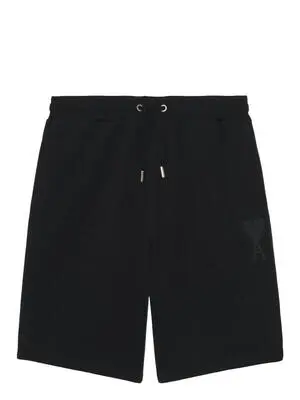 AMI Paris De Coeur Track Shorts - Black