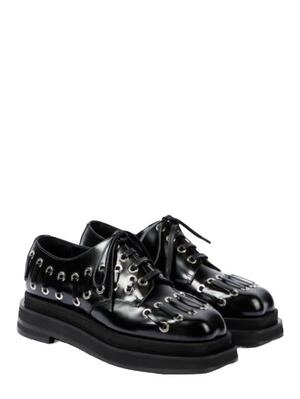 Simone Rocha Heart Toe Platform Brogues - Black