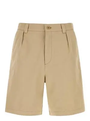 A.p.c. Pleated Straight Hem Shorts - Beige