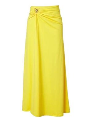 Christopher Esber Orbit Gathered Maxi Skirt - Yellow