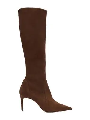 STUART WEITZMAN Pointed Toe Stiletto Heel Knee-high Boots - Cigar