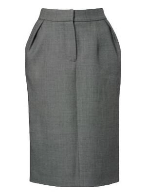 Magda Butrym Wool Pencil Skirt - Grey