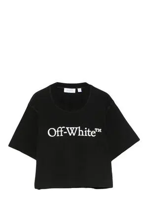 Off-White Off-White Crew Neck T-Shirt With Logo Print No