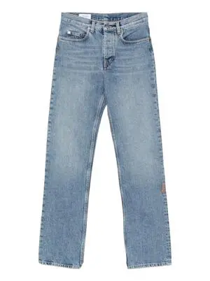Off-White Straight Leg Jeans - Blue
