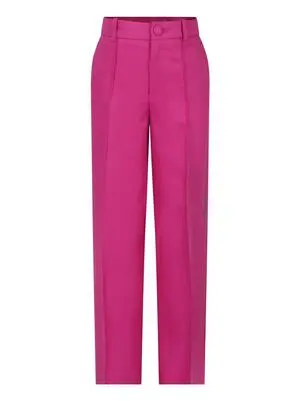 Chloé Straight Leg Belted Trousers - Pink