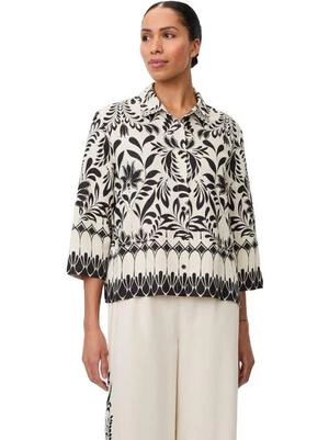 MASAI COPENHAGEN Maisolde Garden Collared Relaxed Shirt - Black