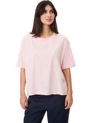 MASAI COPENHAGEN Relaxed Round Neck Cotton T-shirt - Strawberry Cm
