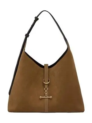 Strathberry Maxi Kite Hobo Bag - Toffee/espresso