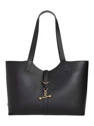 Strathberry Kite Grain Leather Tote - Black