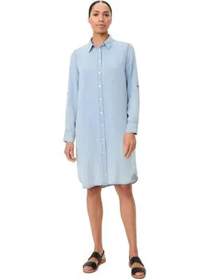 MASAI COPENHAGEN Meyneki Denim Shirt Dress - Light Denim