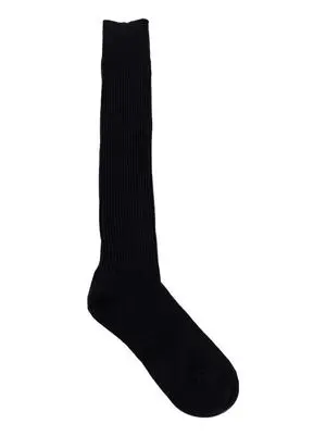 Max Mara Ribbed Long Tube Socks - Black