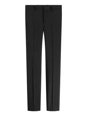 Dior Tailored Pleated Trousers With Belt Loops - Black