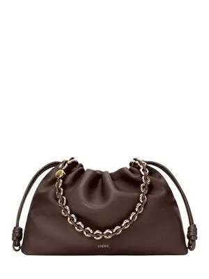 Loewe Flamenco Soft Nappa Lamb Leather Purse - Brown