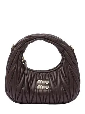 Miu Miu Mini Wander Shoulder Bag - Brown