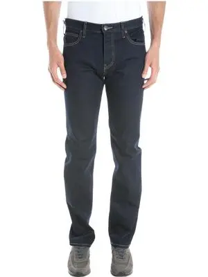 Emporio Armani Logo Denim Pants - Black