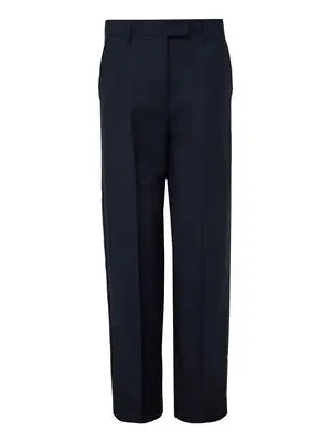 Miu Miu Straight Wool Trousers - Black