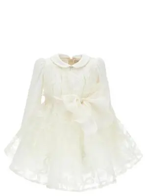 Monnalisa Bow Embellishment Dress - No