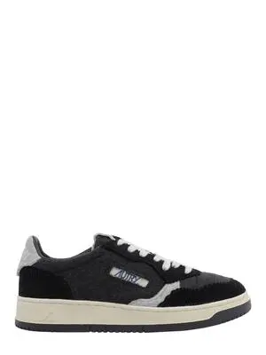 AUTRY Medalist Logo Detailed Low-top Sneakers - Black