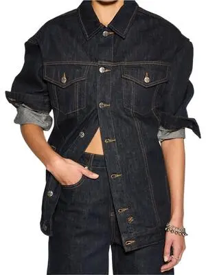 Ksubi Long-sleeved Denim Trucker Jacket - Black