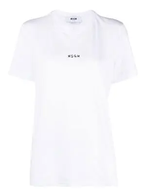 MSGM Cotton Logo T-shirt - White