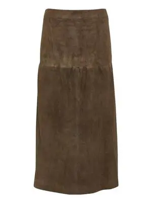 JOSEPH Sacha Midi Skirt - Brown