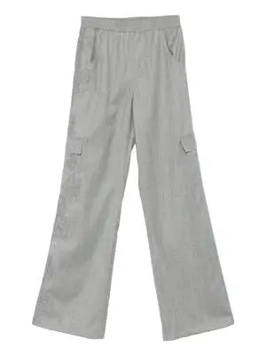 Ermanno Scervino Lace Embellished Cargo Trousers - Gray