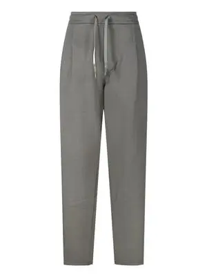 A PAPER KID Logo Patch Sweatpants - Gray
