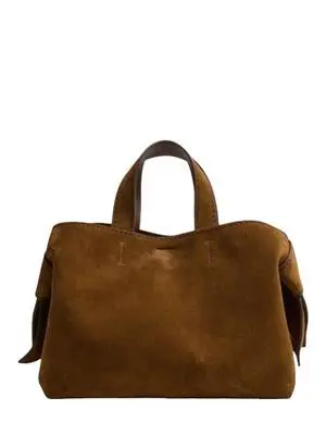 Acne Studios Acne Studios Musubi Suede Tote Bag Brown