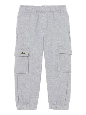 Lacoste Cargo Pants With Embroidered Logo - Gray
