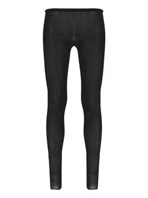 DONDUP Ribbed-knit Leggings - Black