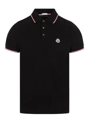 Moncler Ss Polo T-shirt - Black